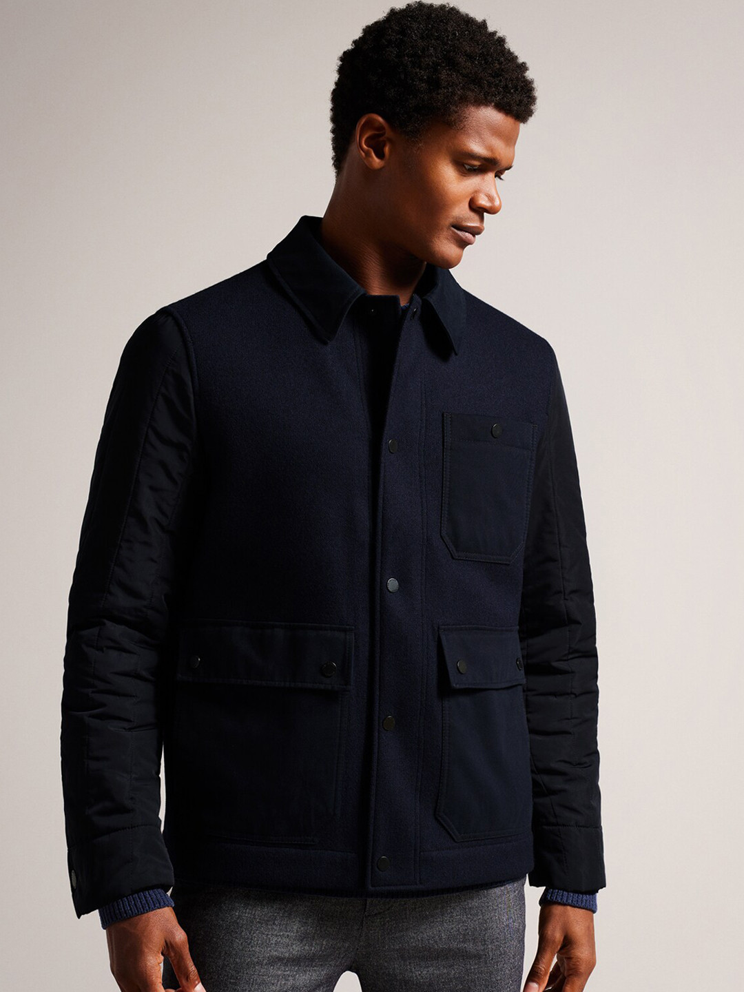 Buy Ted Baker Men Cotton Lightweight Longline Tailored Jacket - Jackets ...