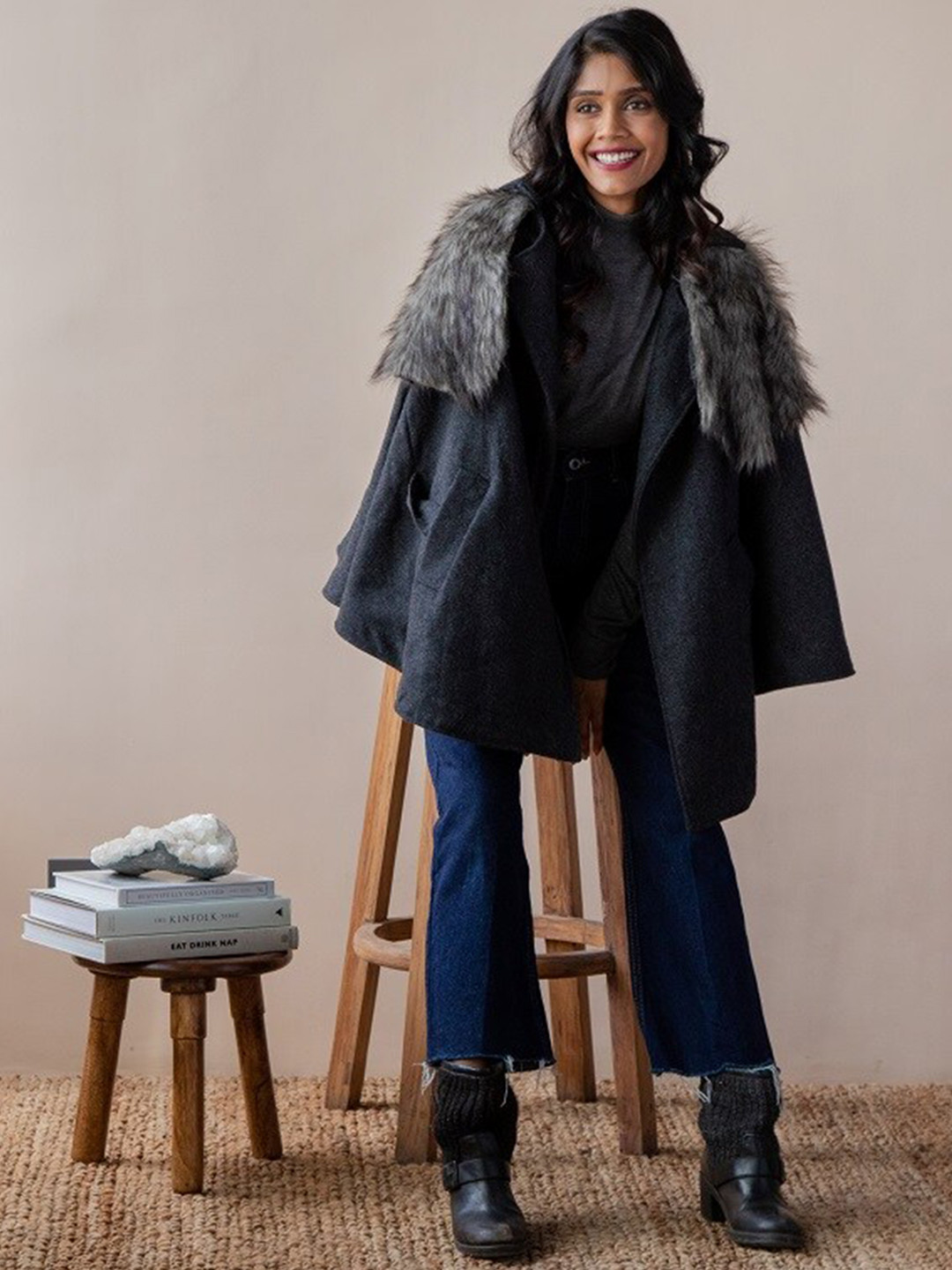 Buy Rhe Ana Women Woolen Parka Coat - Coats for Women 21288560 | Myntra