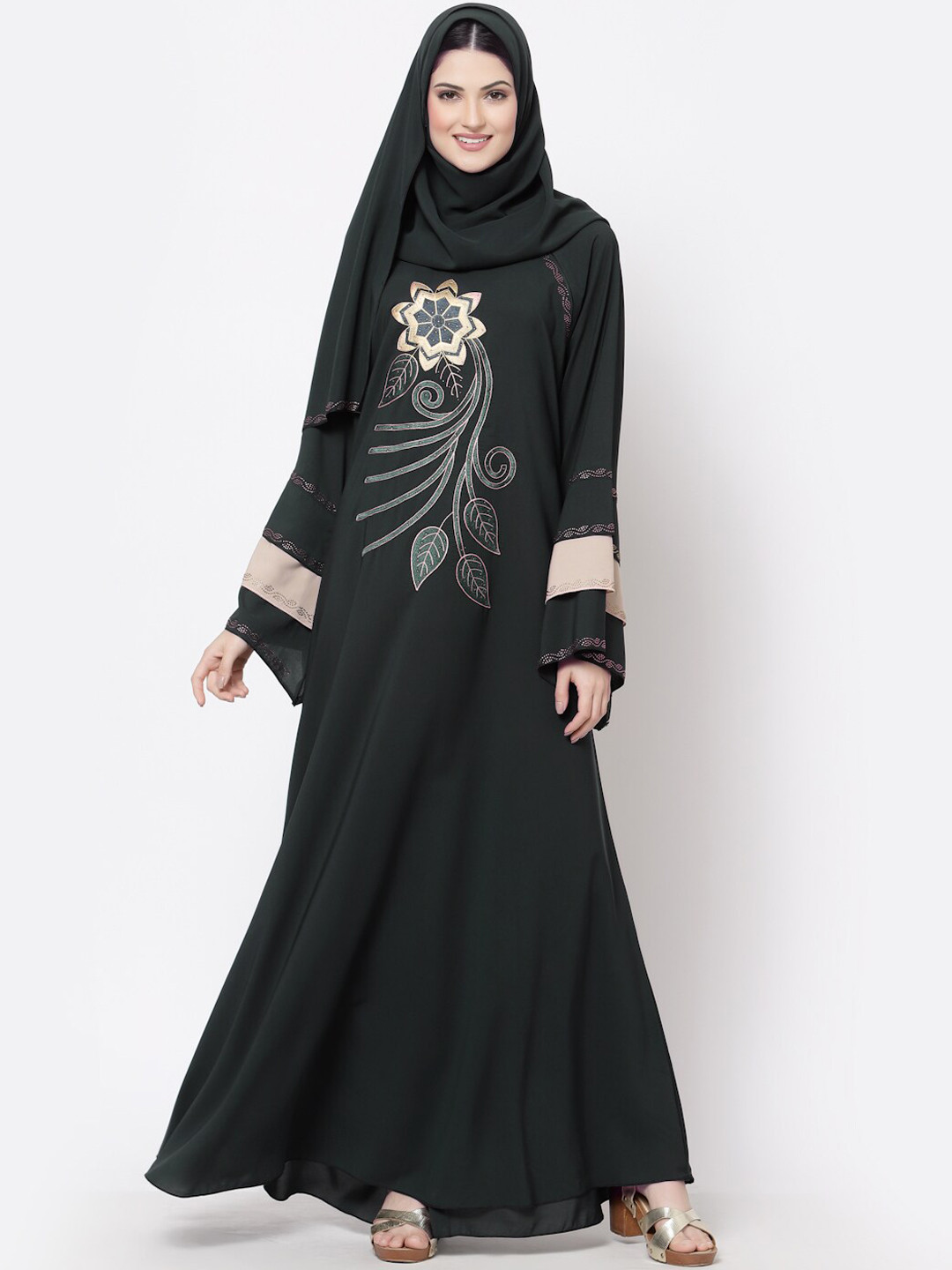 Buy Arrabi Embroidered Burqas With Scarf - Burqas for Women 21288830 ...