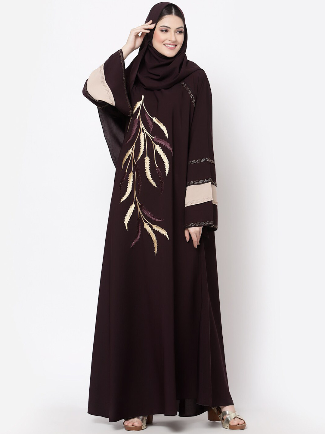Buy Arrabi Embroidered Burqas With Scarf - Burqas for Women 21288836 ...