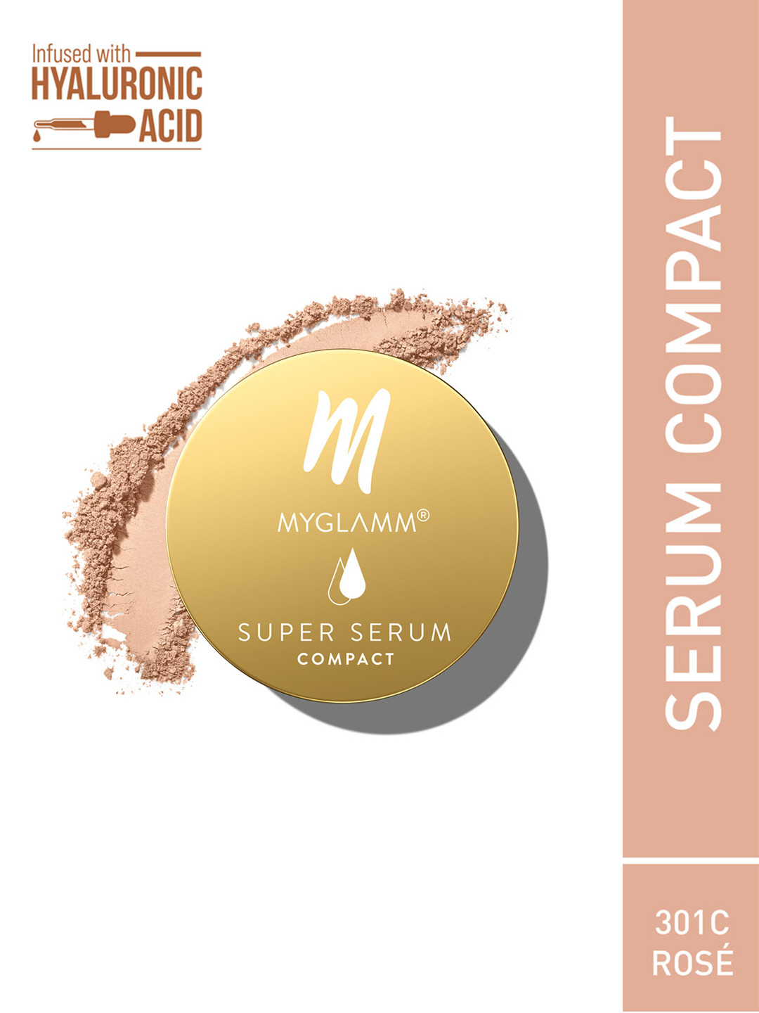 Buy MyGlamm Super Serum Compact With Hyaluronic Acid & Vitamin E 9 G ...