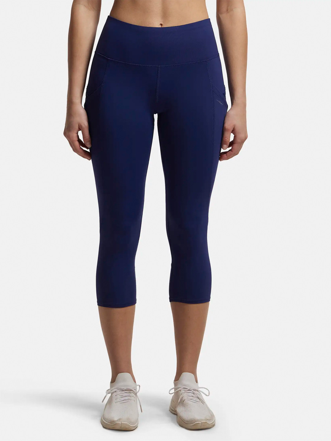 Buy Jockey Women Tactel Microfiber Solid Slim Fit Capri With Convenient ...