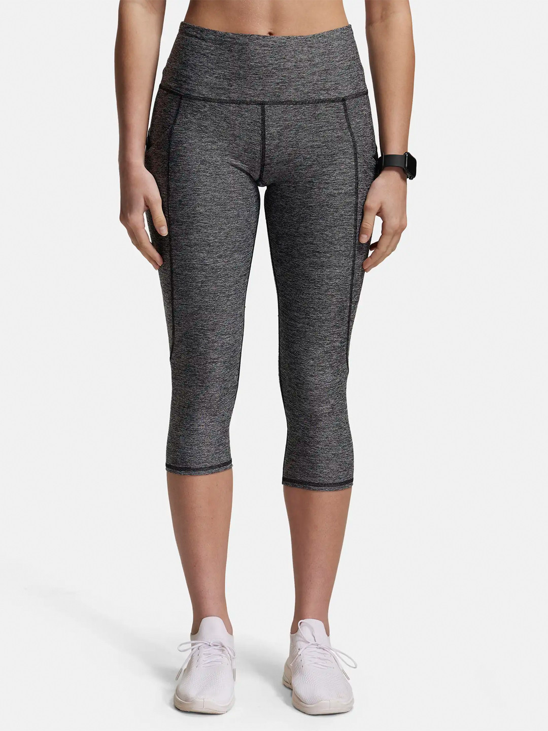 Buy Jockey Tactel Microfiber Solid Slim Fit Capri With Convenient Side ...