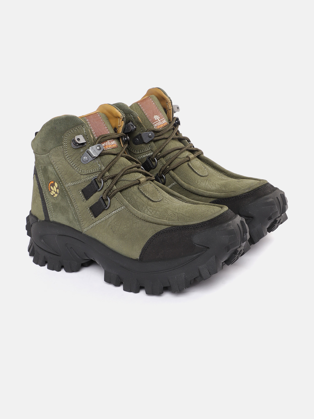 Buy Woodland Men Mid Top Leather Regular Boots - Boots for Men 21295536 ...