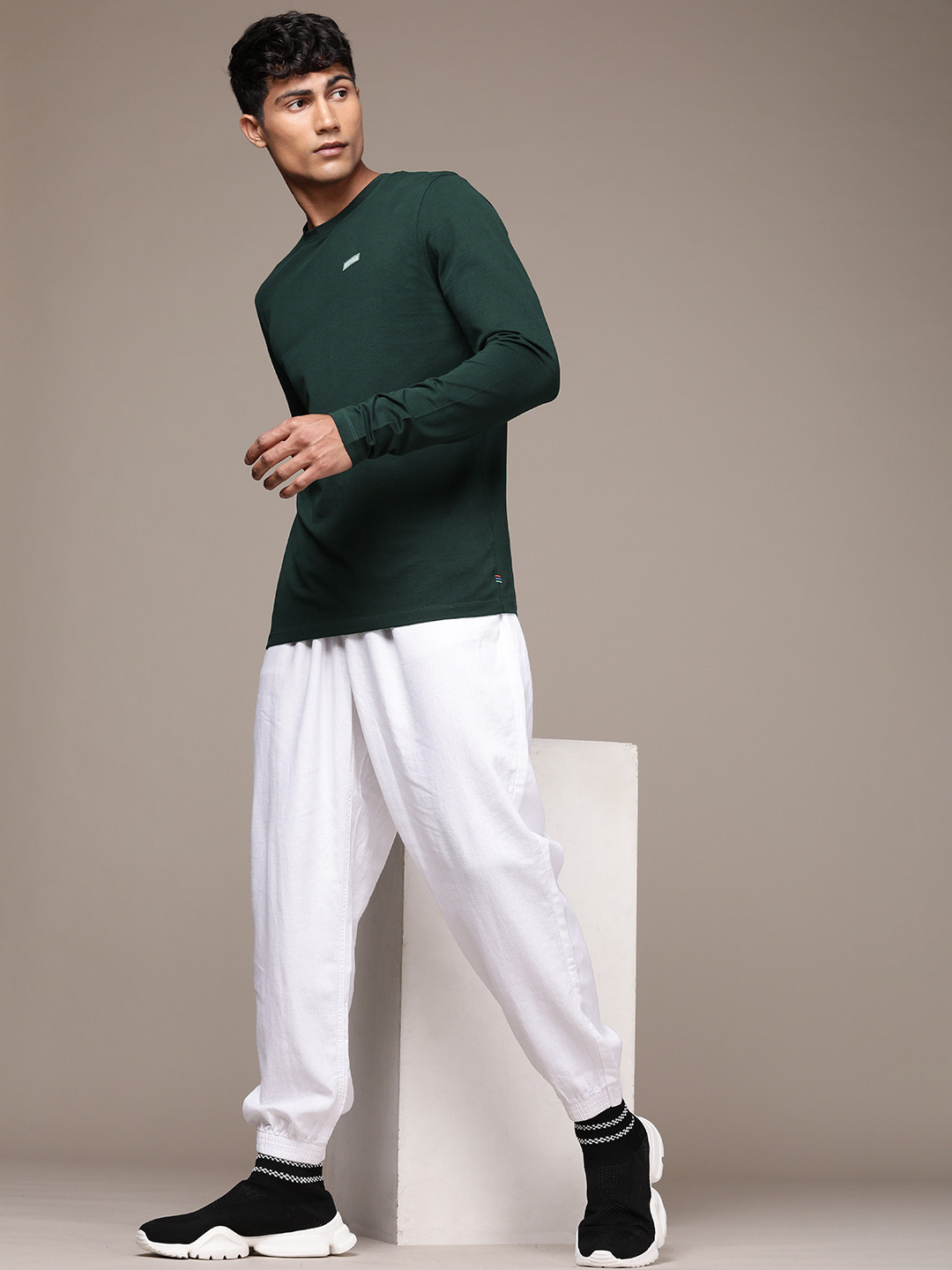 Buy FORCE IX Men Brand Logo Applique T Shirt - Tshirts for Men 21296966 ...