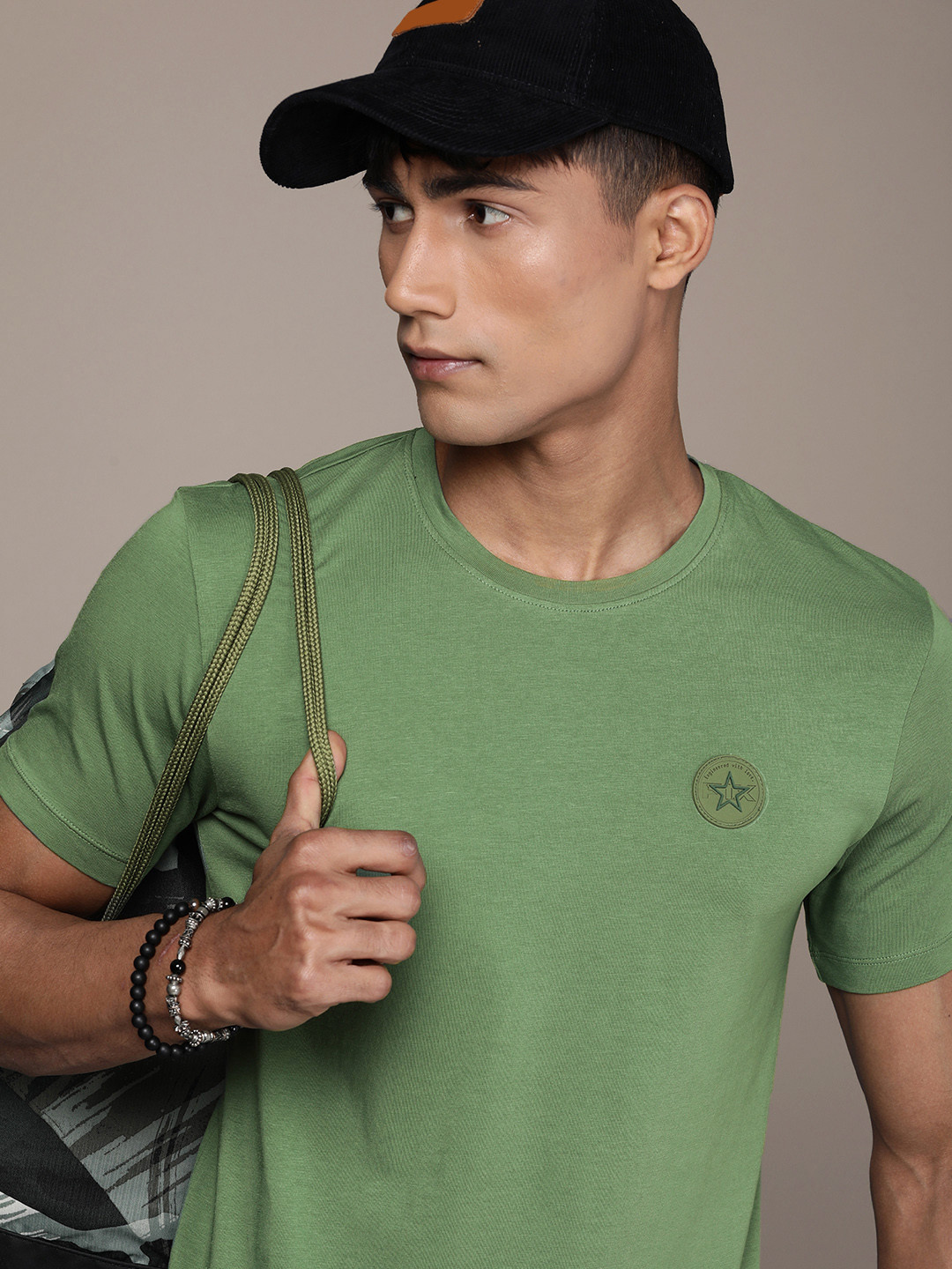 Buy FORCE IX Men Brand Logo Applique T Shirt - Tshirts for Men 21296986 ...