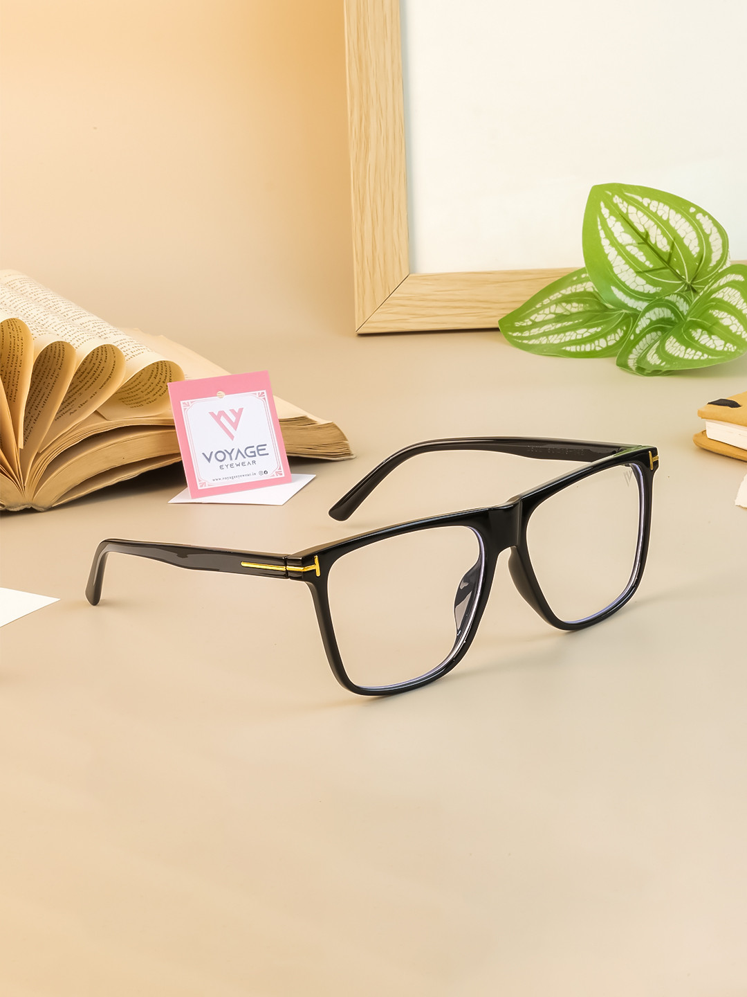 Buy Voyage Unisex Black Full Rim Wayfarer Frames - Frames for Unisex ...