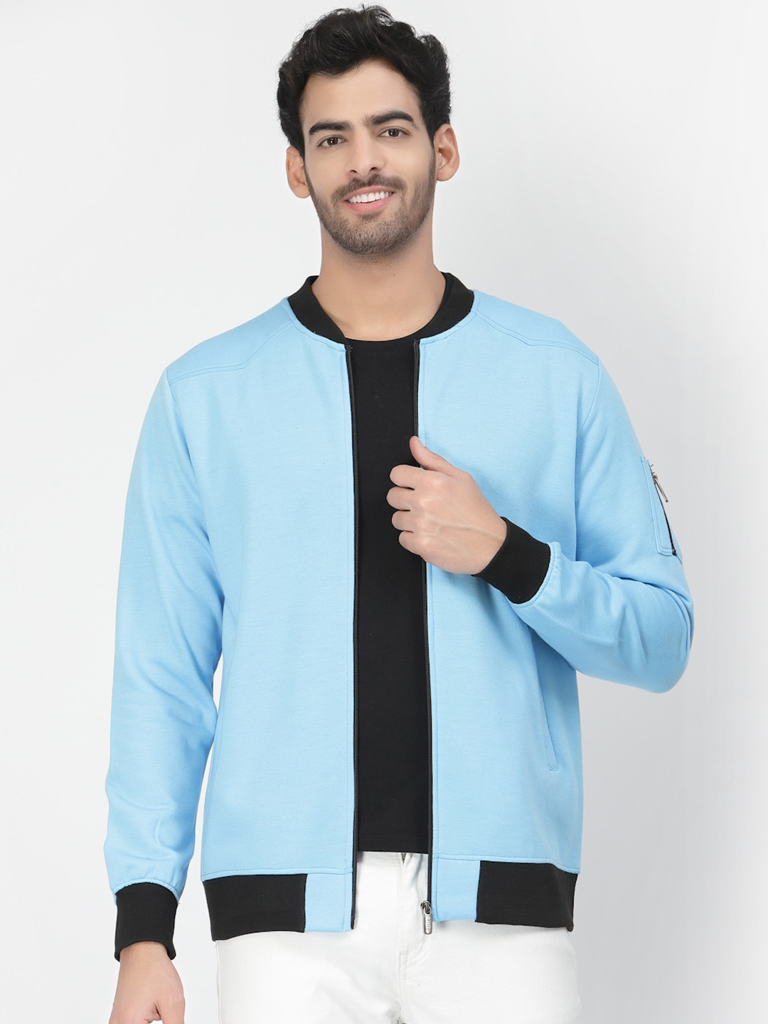 Buy PAUSE SPORT Men Fleece Lightweight Bomber Jacket - Jackets for Men ...