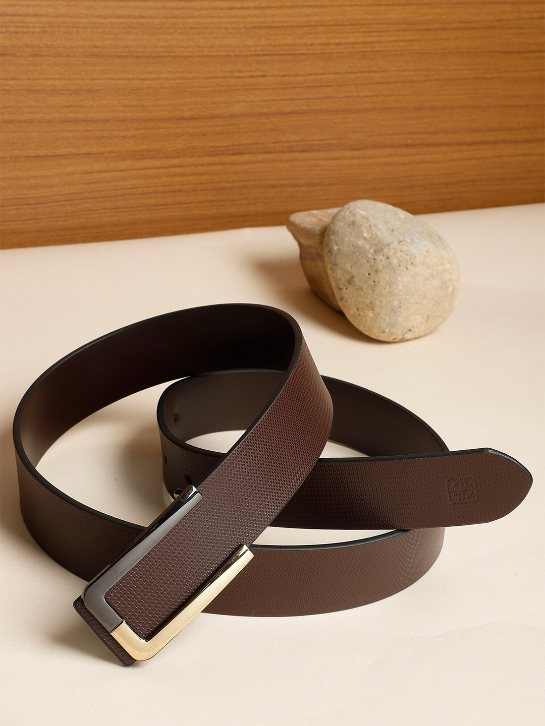 Buy Carlton London Men Push Pin Textured Leather Formal Belt - Belts ...