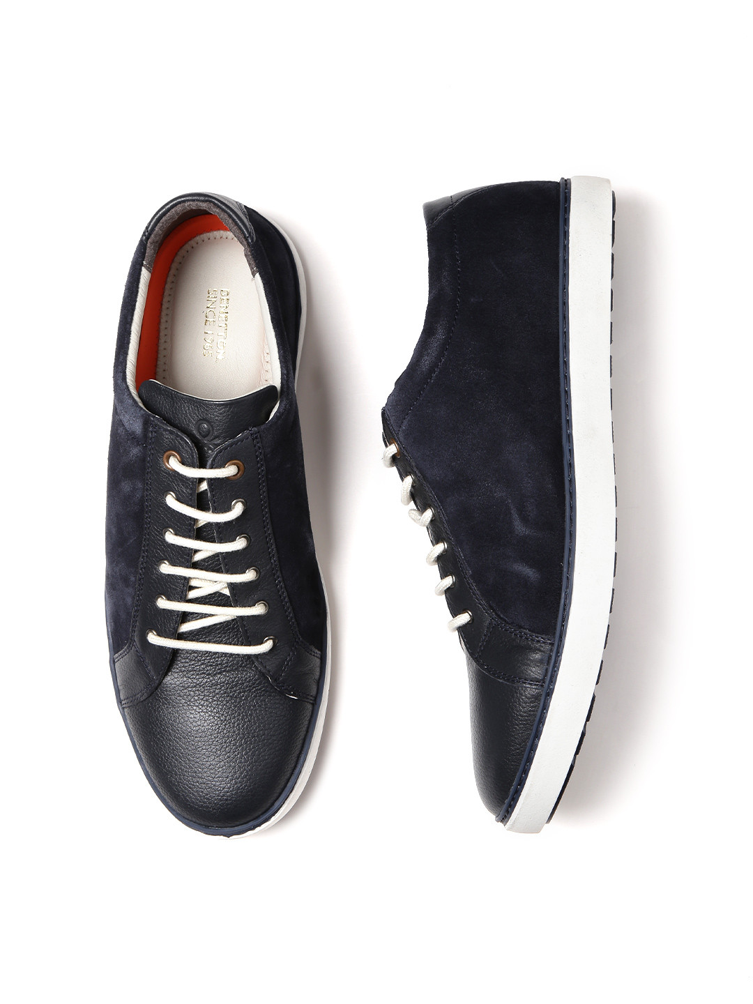 Buy United Colors Of Benetton Men Navy Suede Sneakers - Casual Shoes ...