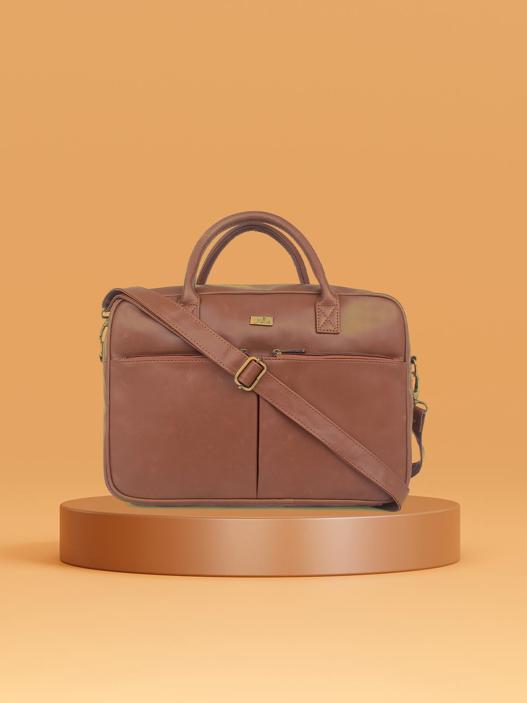 Buy Yelloe Men Tan Brown Laptop Bag - Laptop Bag for Men 21311676 | Myntra