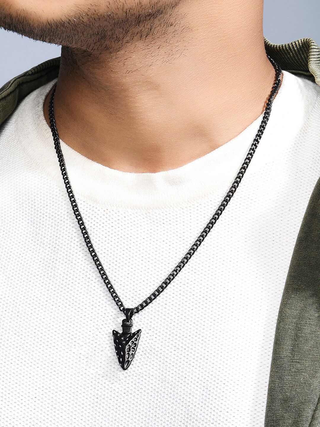 Buy The Bro Code Men Black Necklace - Necklace And Chains for Men ...