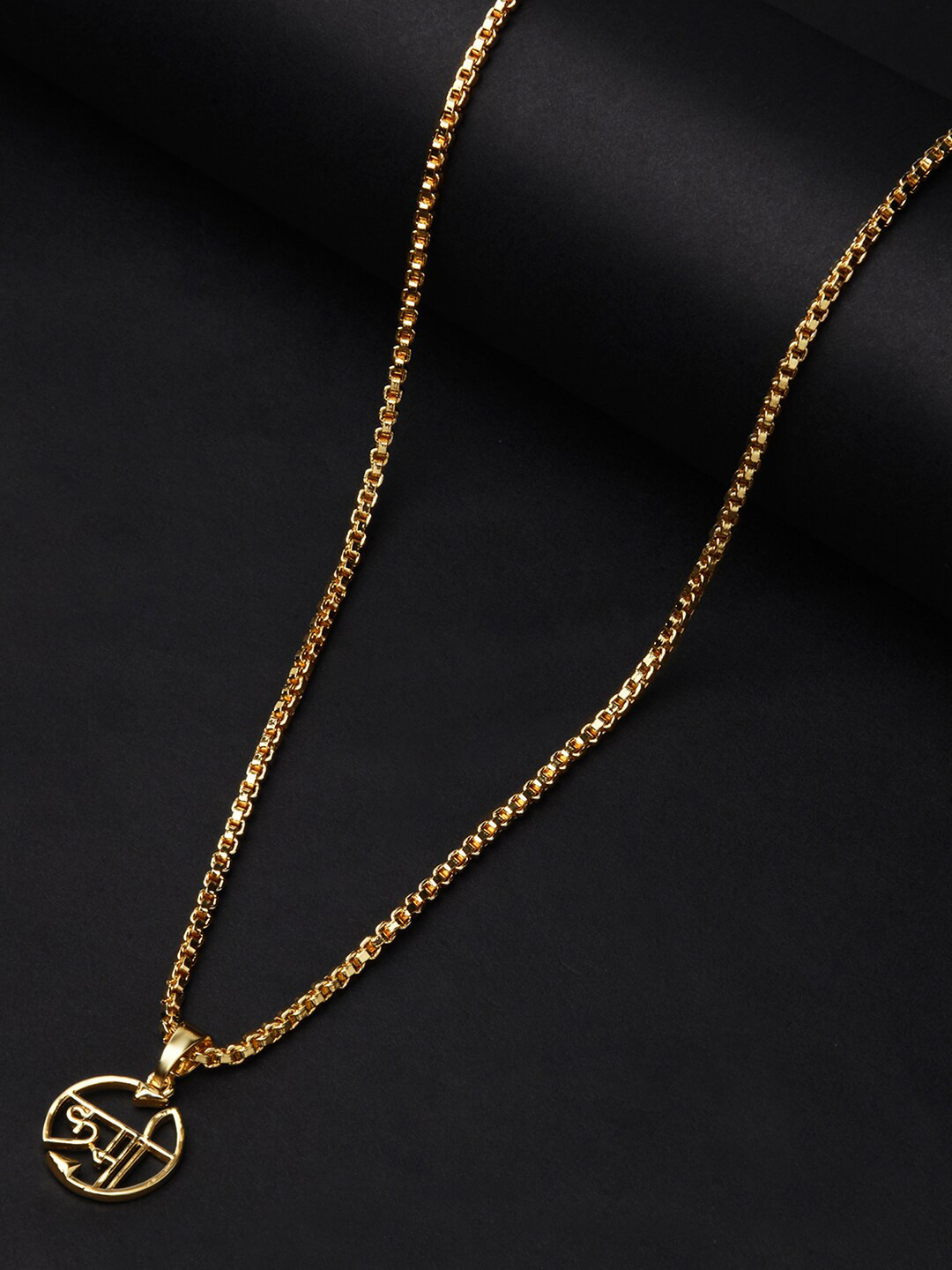 Buy The Bro Code Men Gold Plated Necklace - Necklace And Chains for Men ...
