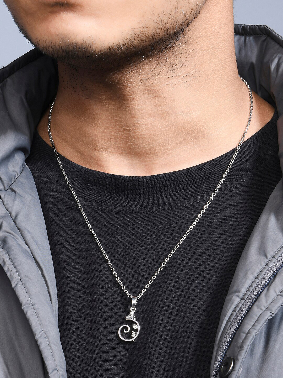 Buy The Bro Code Men Silver Plated Necklace - Necklace And Chains for ...