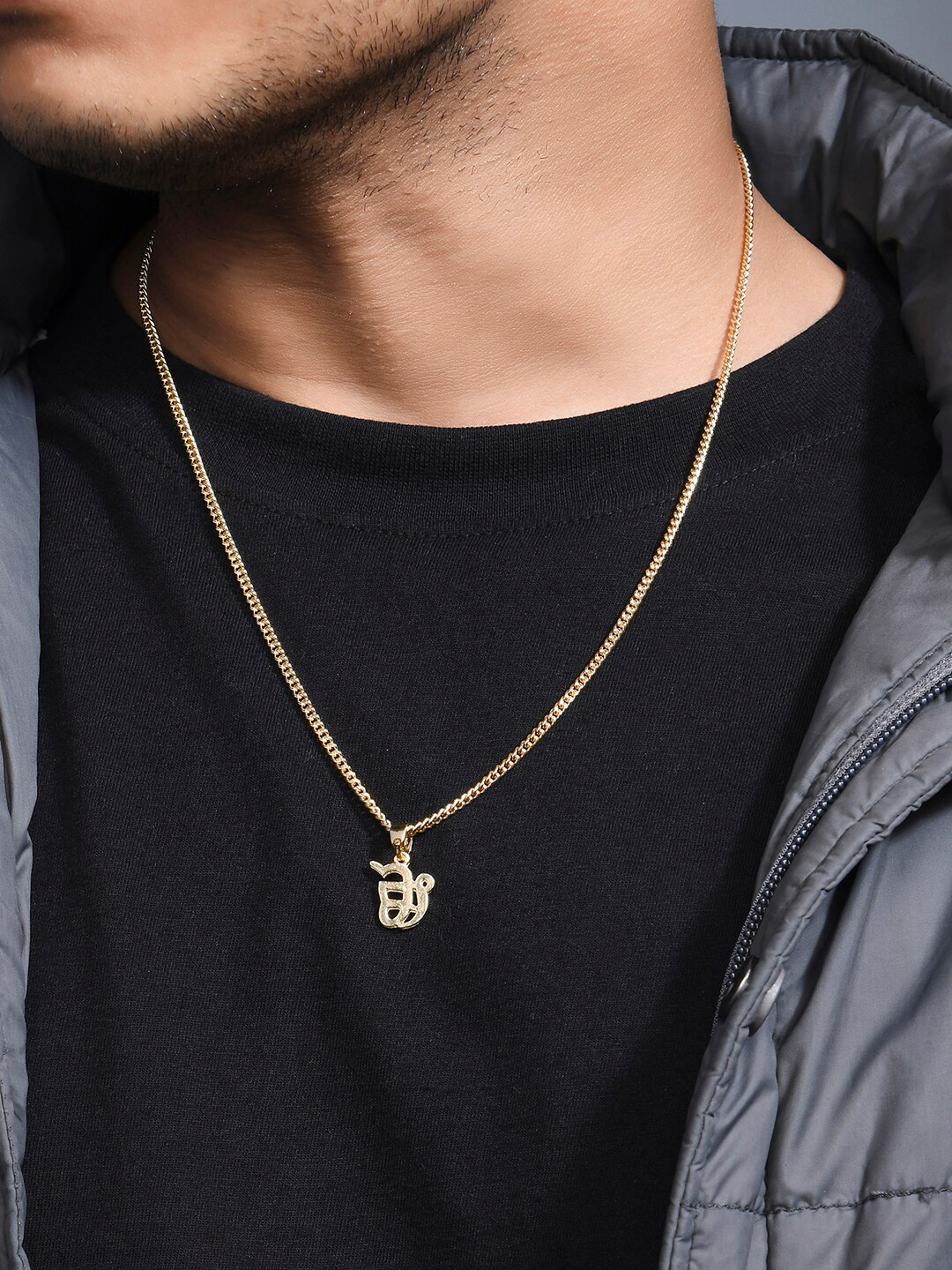 Buy The Bro Code Men Gold Plated Necklace - Necklace And Chains for Men ...