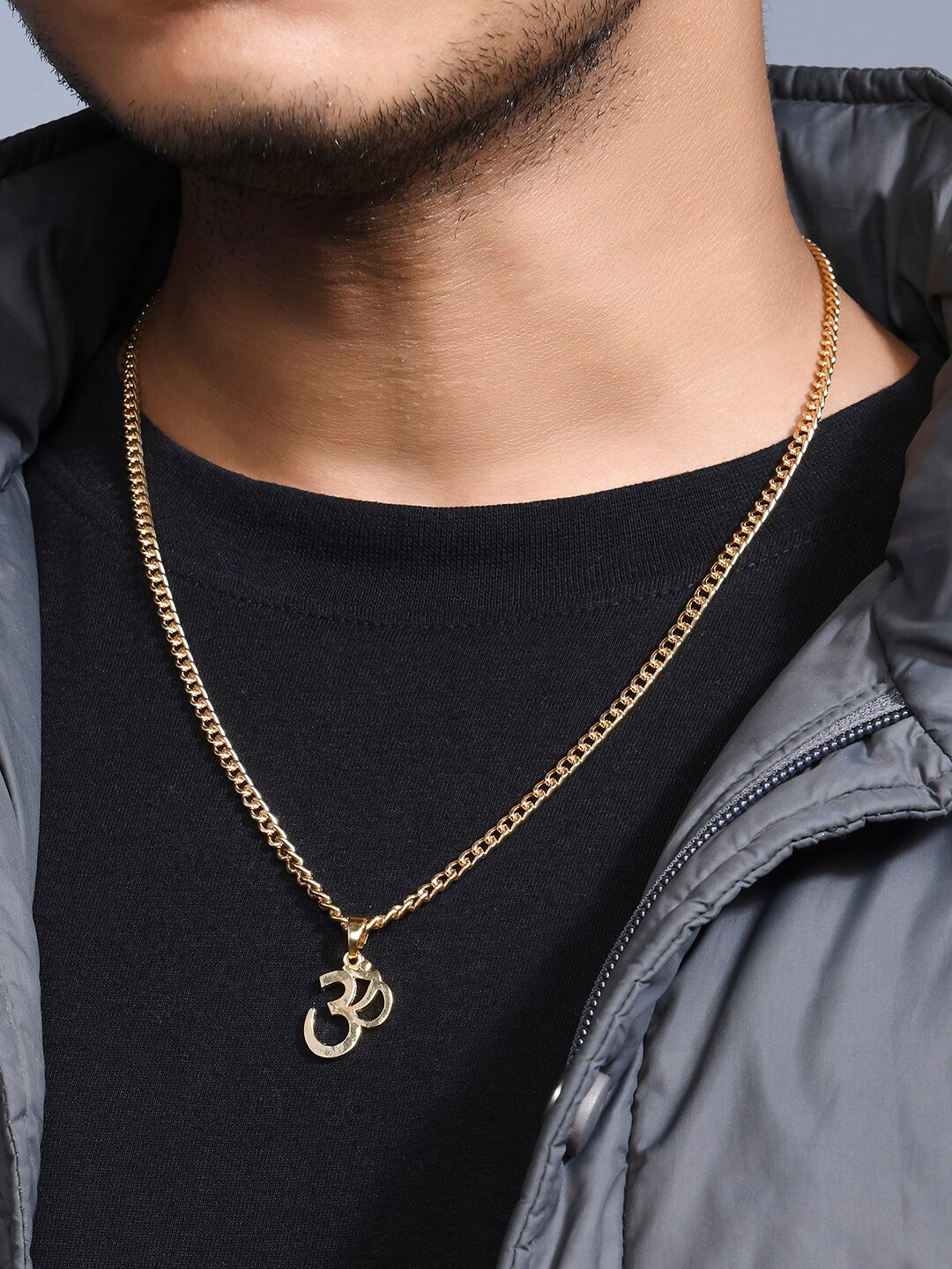 Buy The Bro Code Men Gold Toned Gold Plated Necklace - Necklace And ...