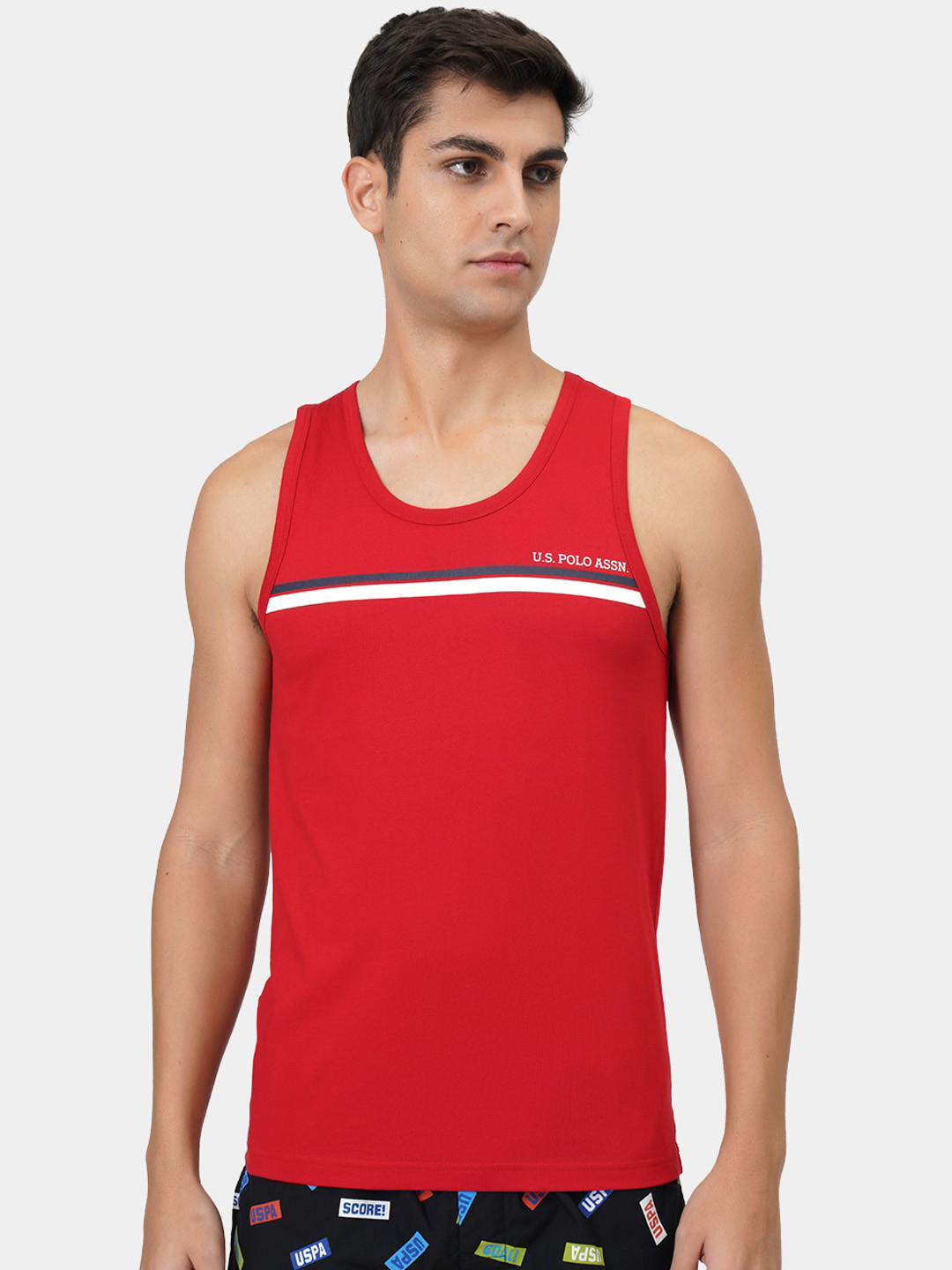Buy U.S. Polo Assn. Men Pure Cotton Basic Vest - Innerwear Vests for ...