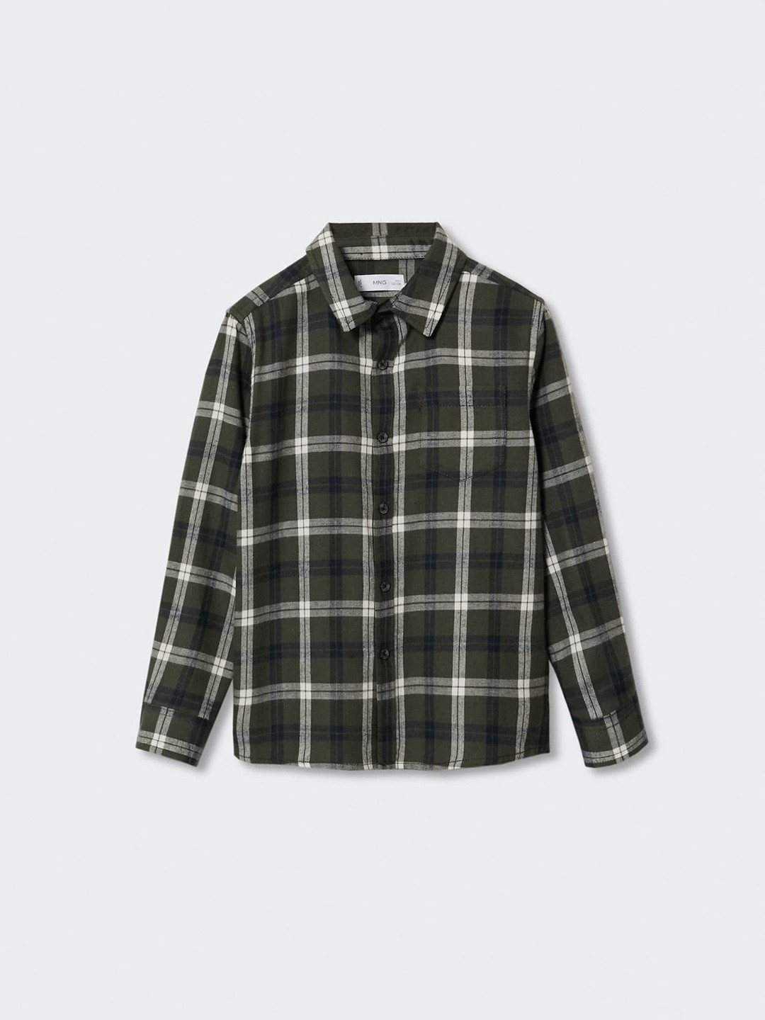 Buy Mango Kids Boys Tartan Checked Pure Cotton Casual Shirt - Shirts ...