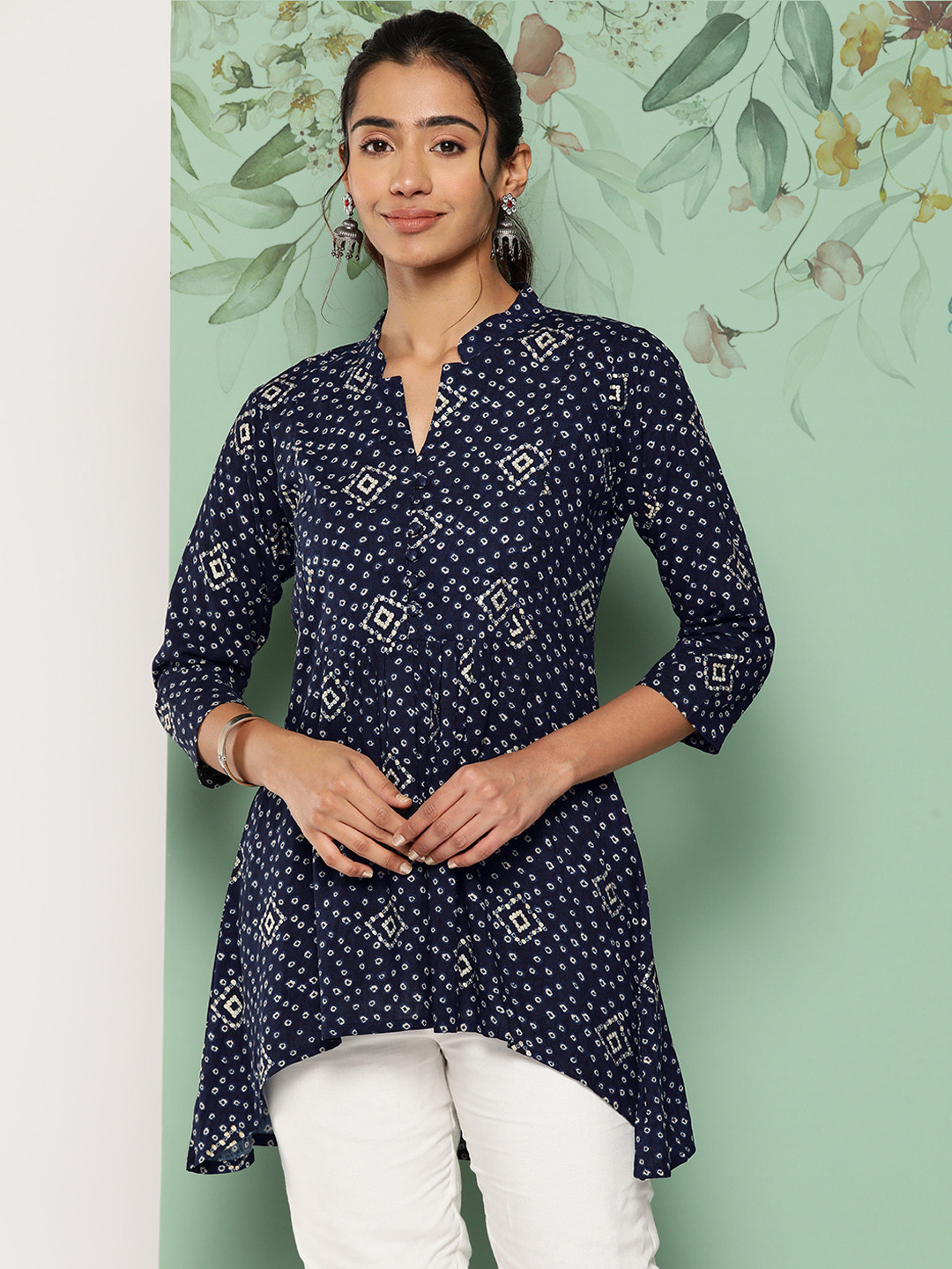 Buy Libas Bandhani Printed Empire Kurti - Kurtis for Women 21325140 ...