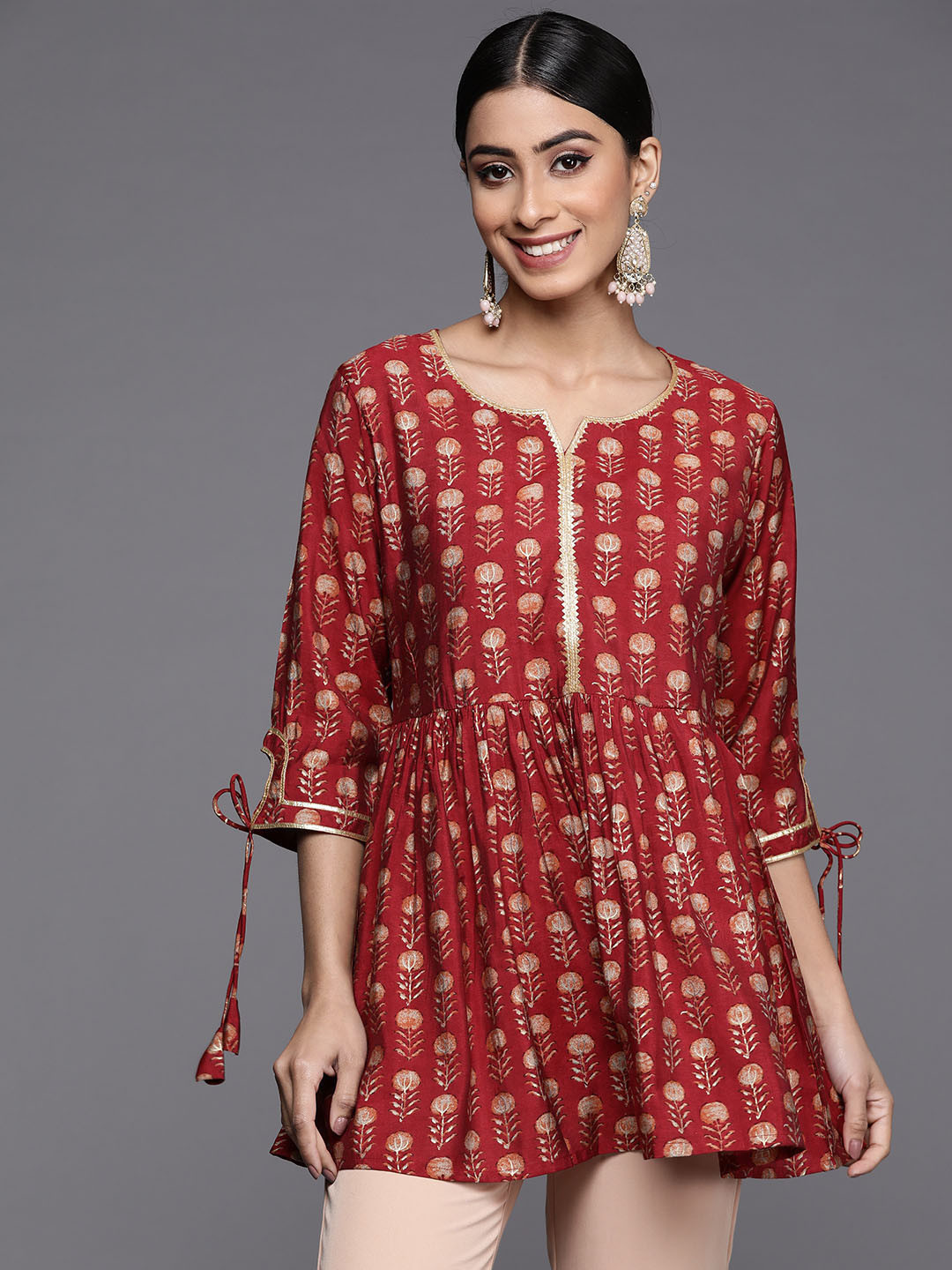 Buy Libas Floral Printed Empire Kurti - Kurtis for Women 21325228 | Myntra