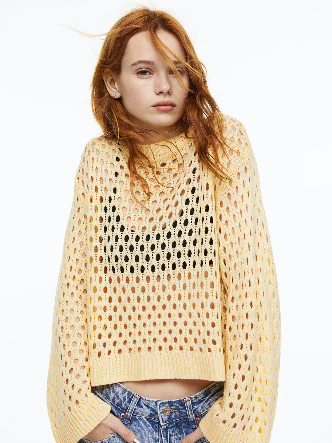 Buy H&M Women Hole Knit Acrylic Jumper - Sweaters for Women 21326390 ...