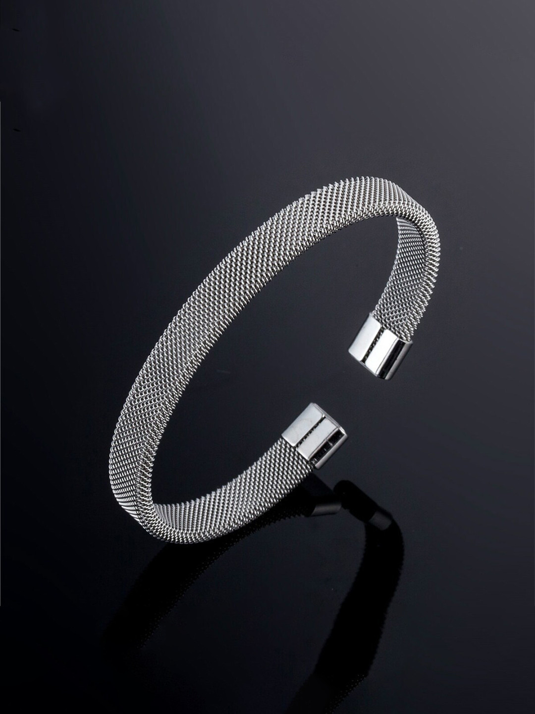 Buy ZIVOM Men Silver Plated Kada Bracelet - Bracelet for Men 21327078 ...