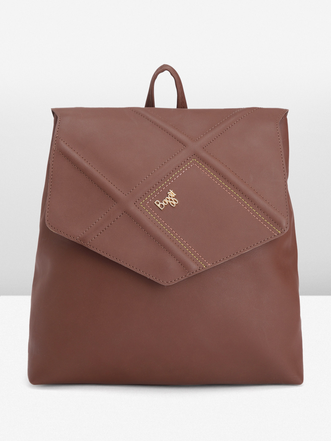 Buy Baggit Women Geometric Self Design Medium Backpack - Backpacks for ...