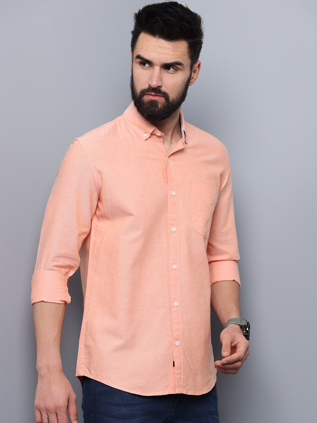 Buy FOGA Men Standard Slim Fit Casual Shirt - Shirts for Men 21335530 ...