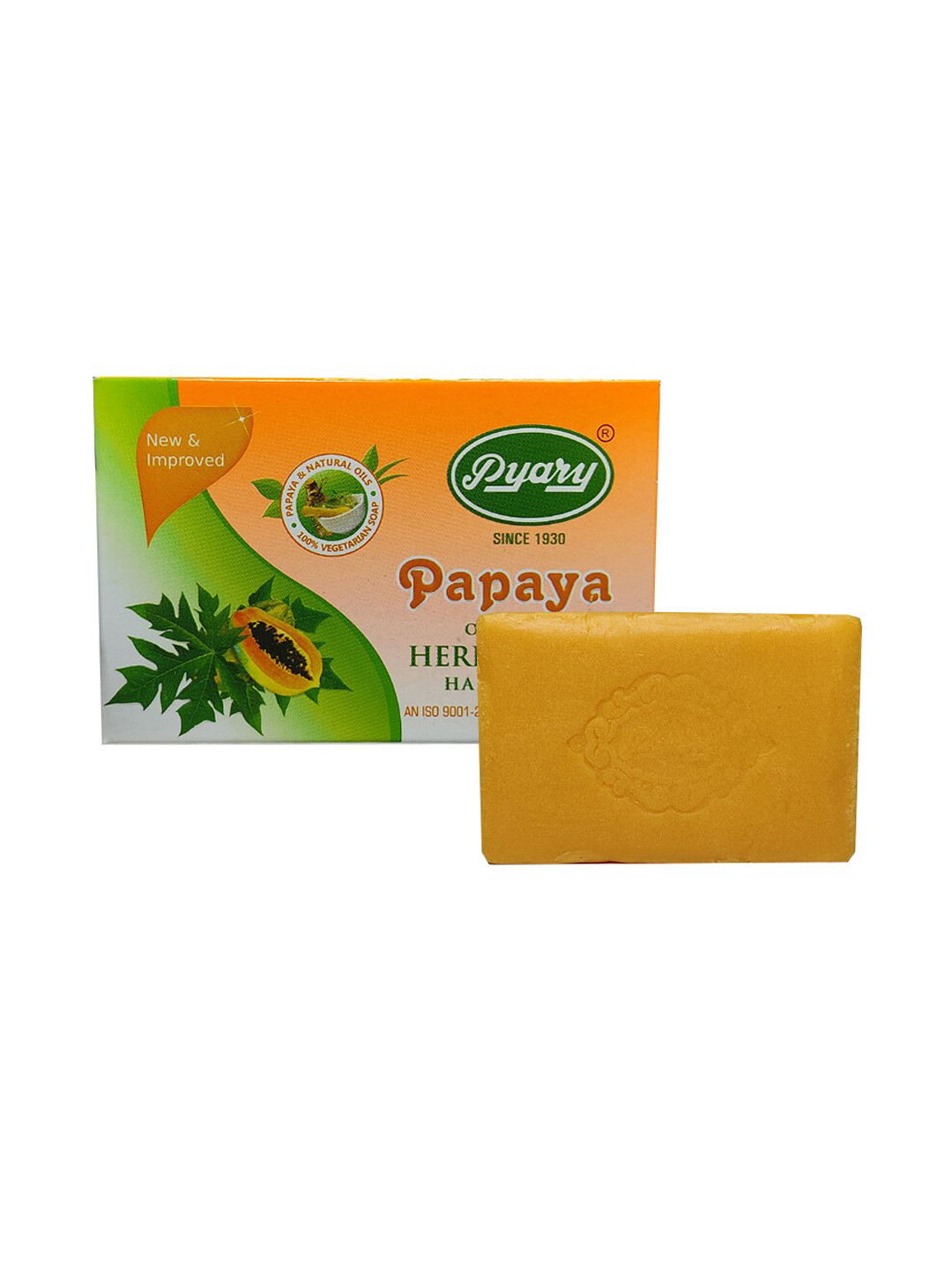 Buy Queue Pyary Papaya Handmade Herbal Soap 75 Gm - Soap for Unisex ...