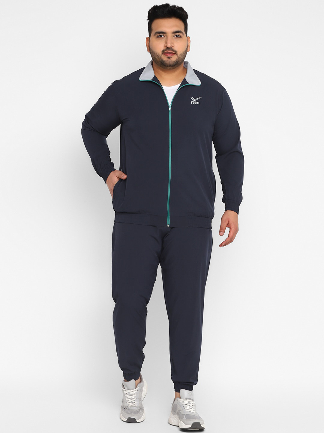 Buy Yuuki Men Plus Size Solid Sports Tracksuits - Tracksuits for Men ...