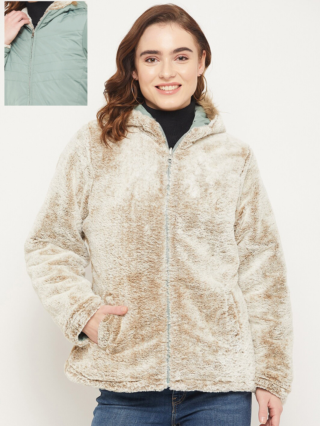 Buy Duke Women Reversible Parka Jacket - Jackets for Women 21355366 ...