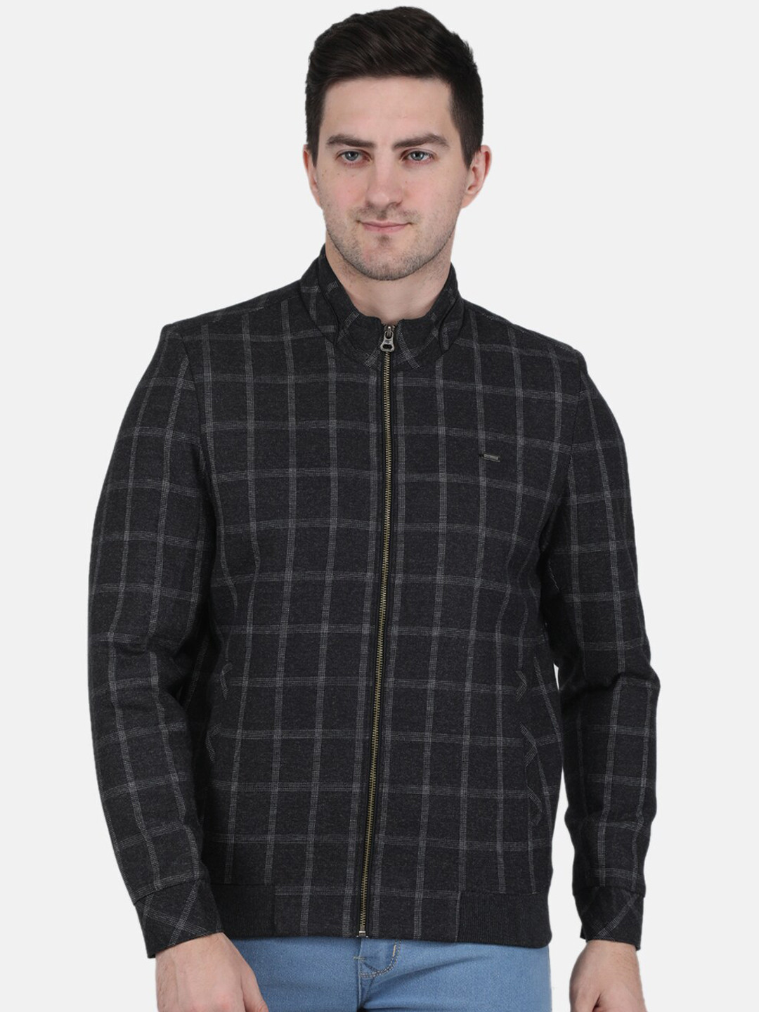 Buy Monte Carlo Men Checked Pea Coats - Coats for Men 21358506 | Myntra