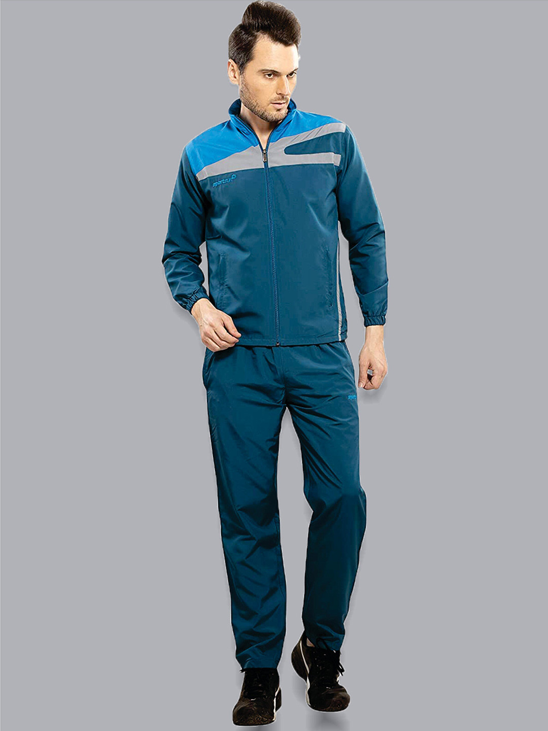 Buy SPORT SUN Men Solid Tracksuit - Tracksuits for Men 21360944 | Myntra
