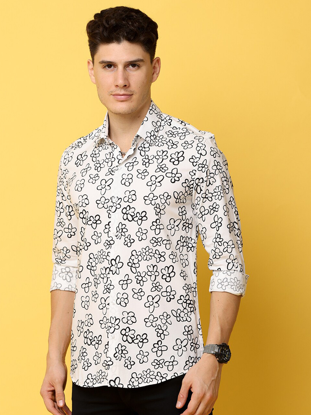 Buy FOGA Men Premium Printed Pure Cotton Casual Shirt - Shirts for Men ...