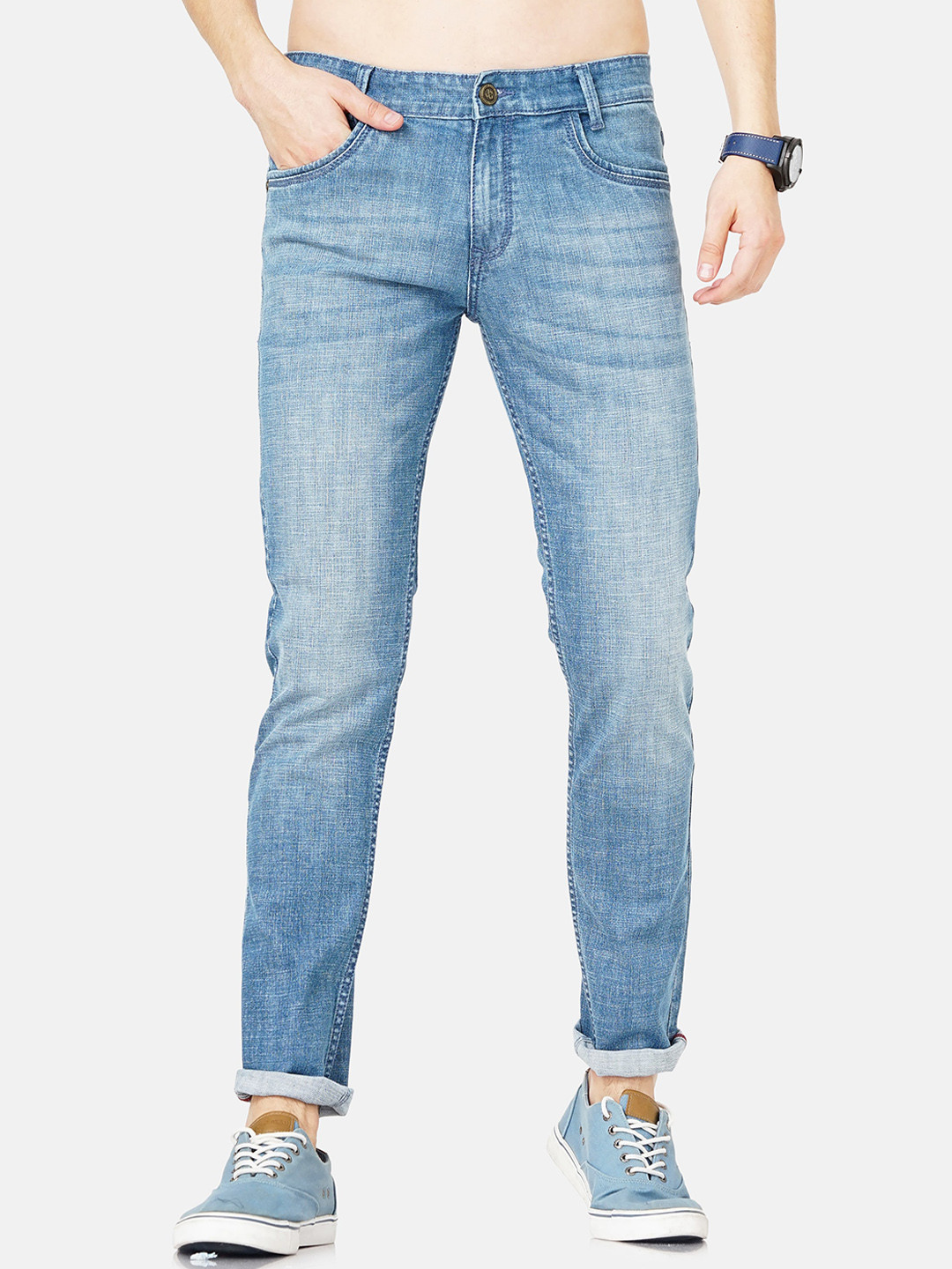 Buy Jean Cafe Men Jean Slim Fit Heavy Fade Jeans - Jeans for Men ...