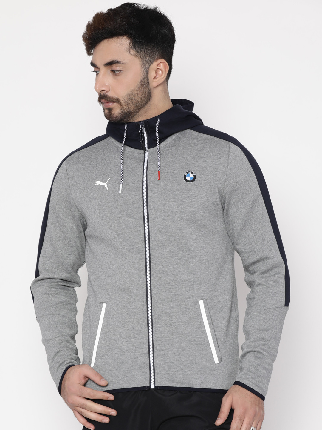 Buy PUMA Motorsport Men Grey Solid Motorsport Jacket - Jackets for Men ...