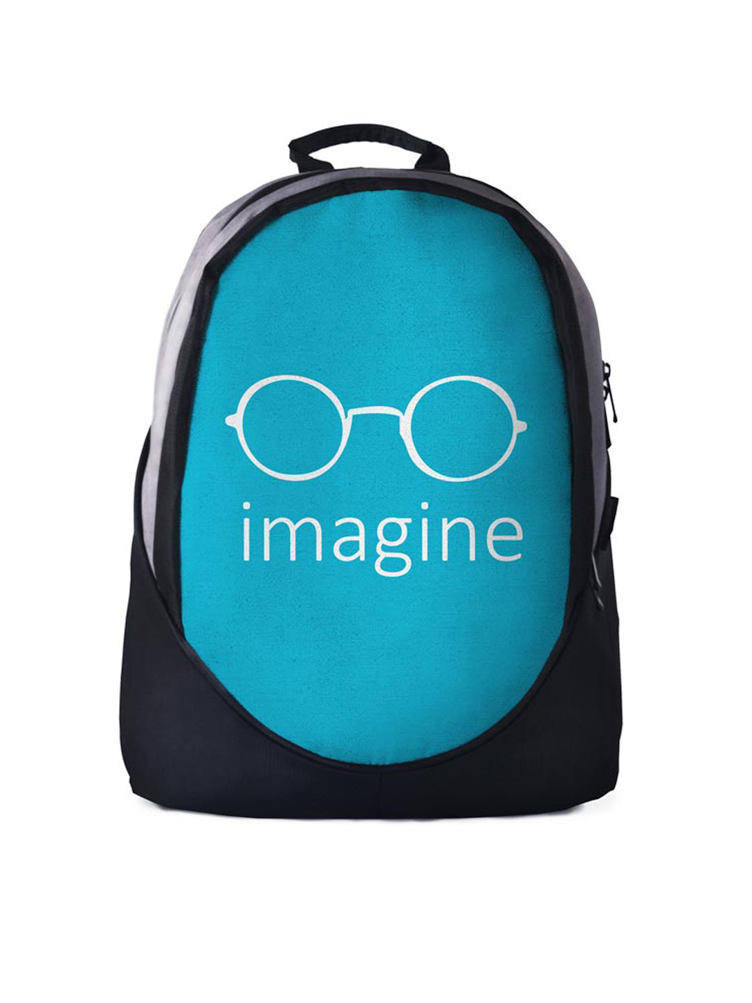 Buy The Souled Store Unisex Blue & Grey Graphic Print Backpack ...