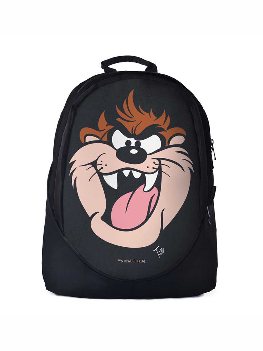 Buy The Souled Store Unisex Black Looney Tunes: Taz Face Print Backpack ...