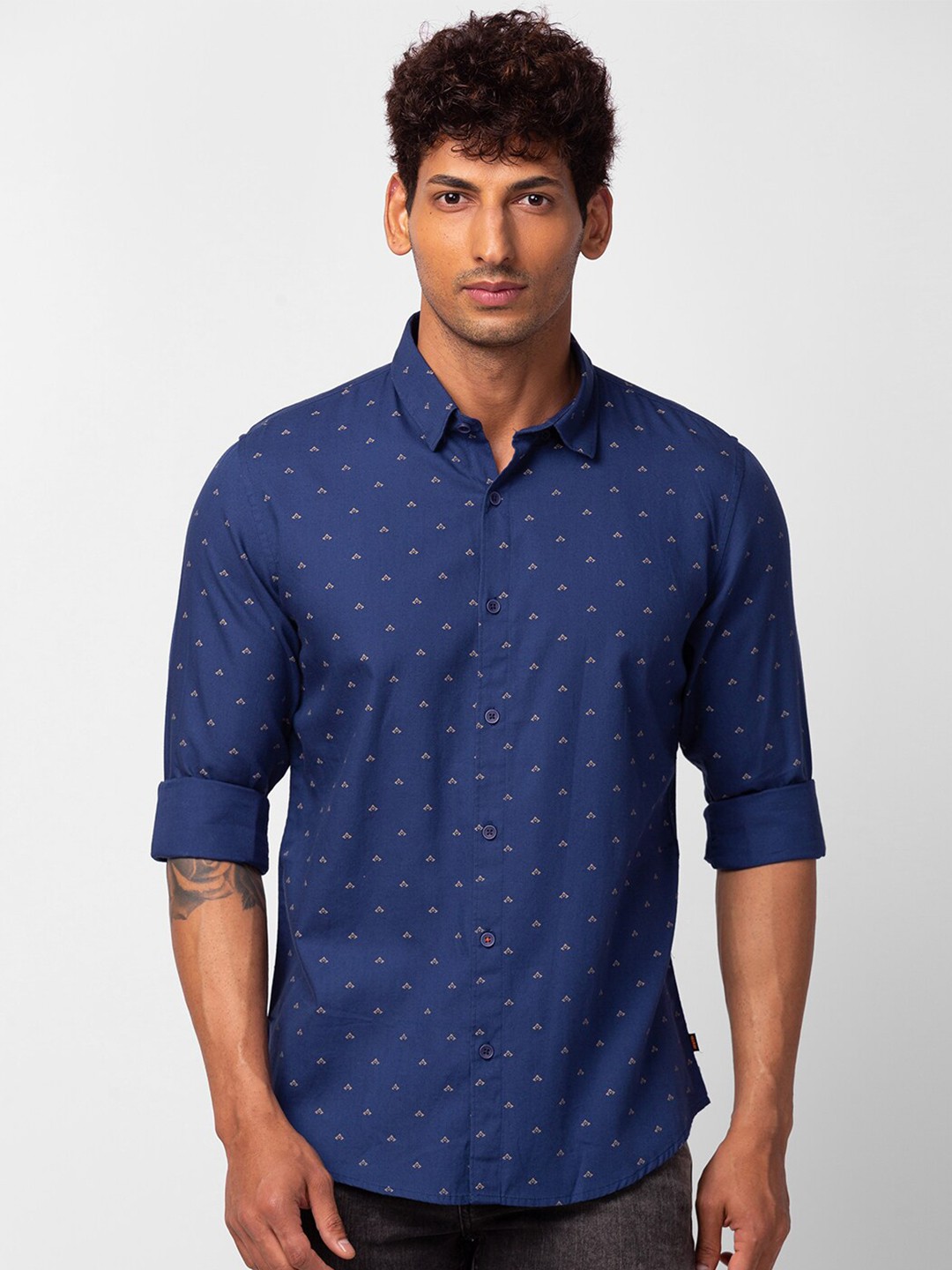 Buy Spykar Men Cotton Printed Casual Shirt Shirts For Men 21369332