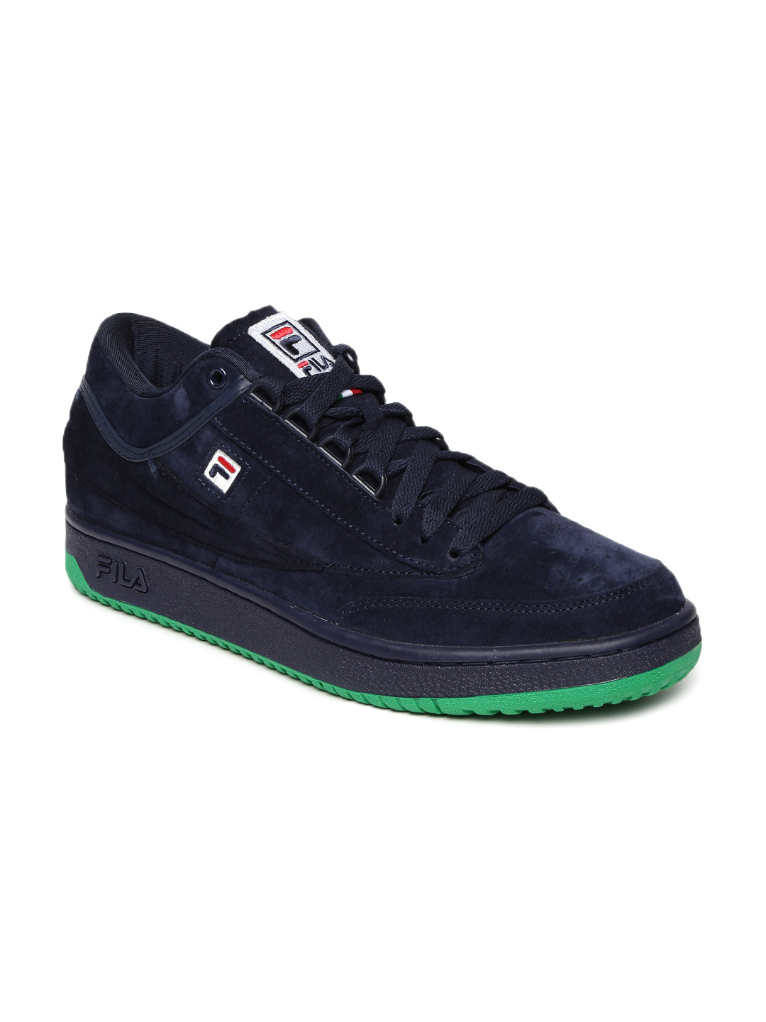 Buy FILA Men Navy Blue T 1 Suede Sneakers - Casual Shoes for Men ...