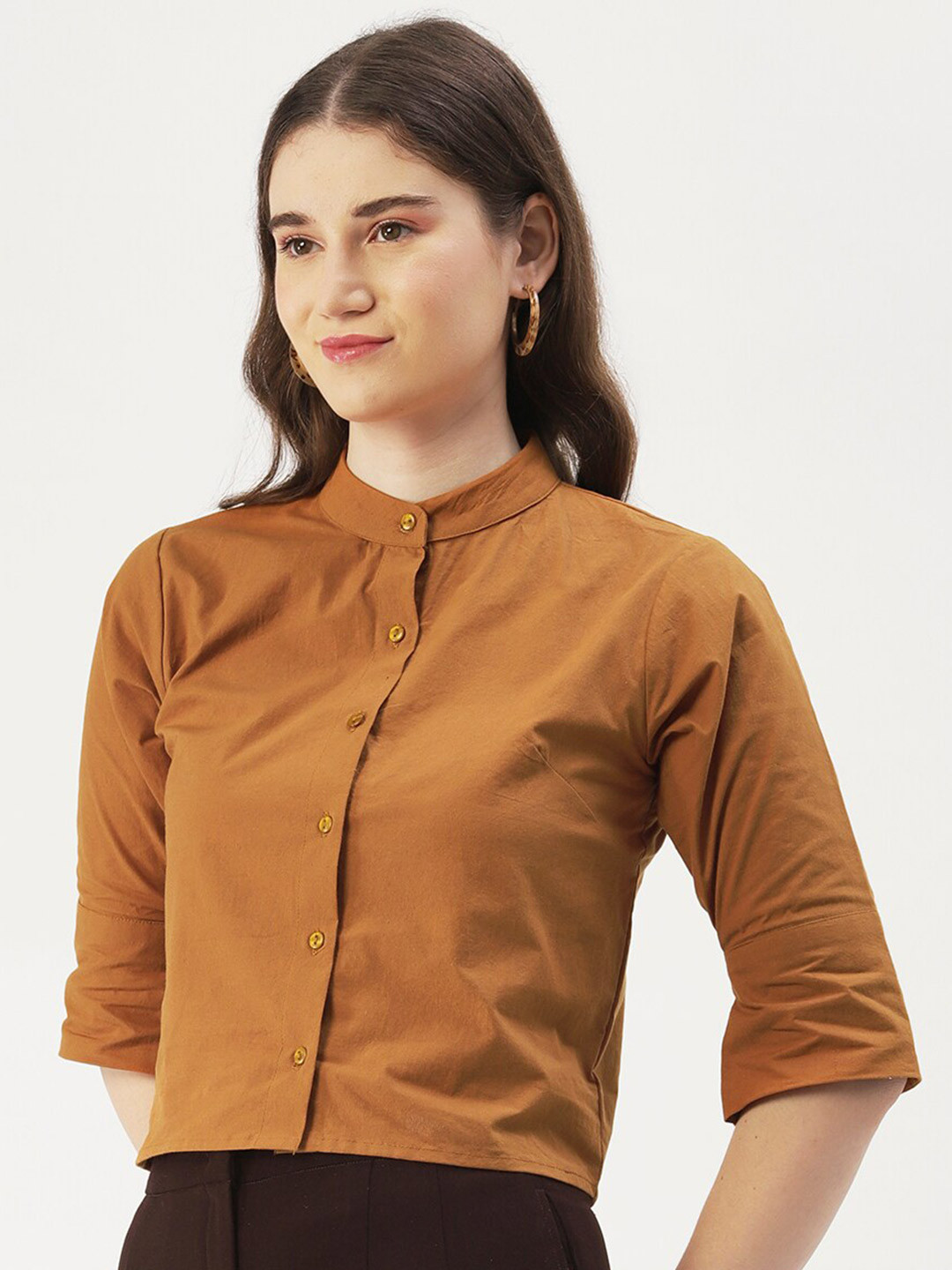 Buy DressBerry Mandarin Collar Top - Tops for Women 21374294 | Myntra