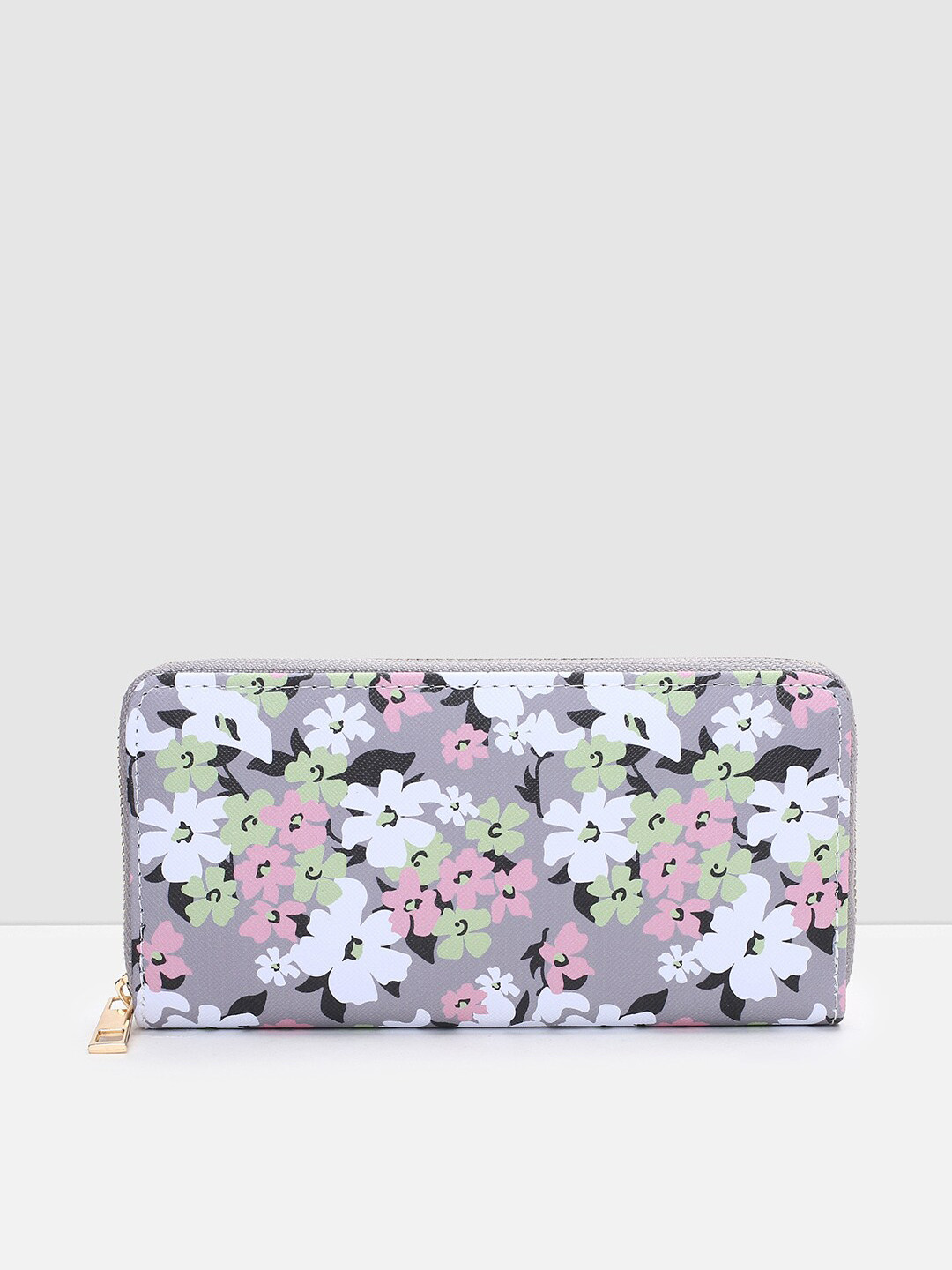 Buy Max Women Floral Printed Zip Around Wallet - Wallets for Women ...