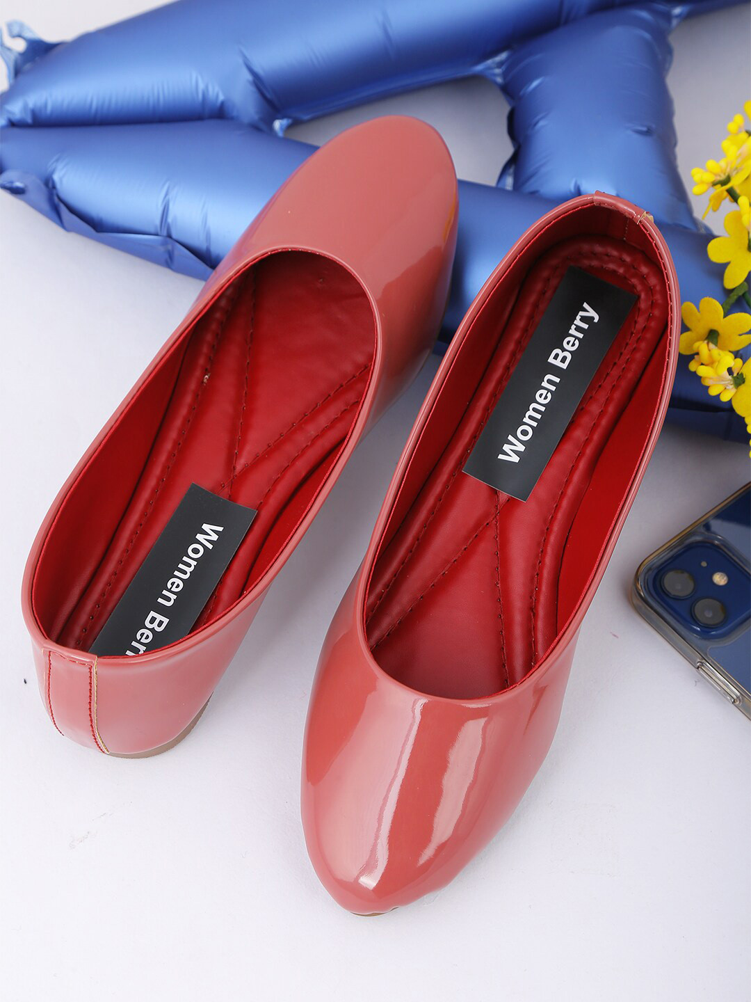 Buy WOMENS BERRY Women Tan Ballerinas Flats - Ballerinas for Women ...