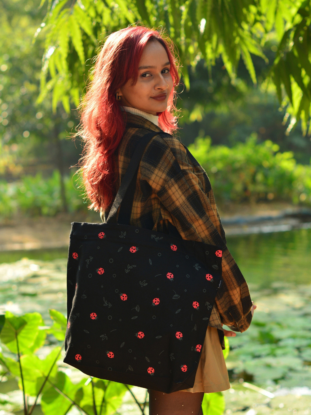 Buy EcoRight Graphic Printed Oversized Shopper Cotton Tote Bag ...