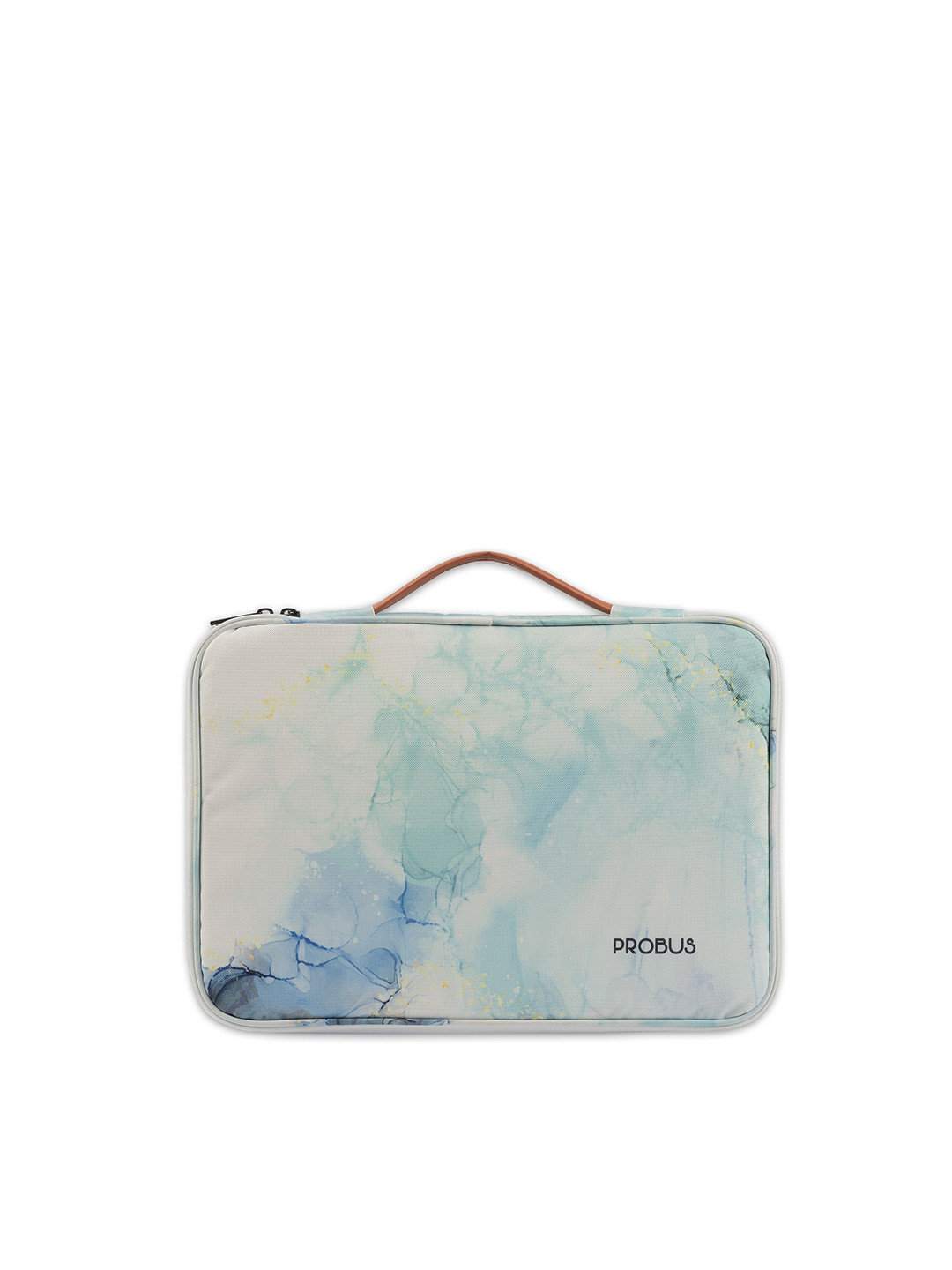 Buy PROBUS Unisex Grey & Blue Printed Laptop Sleeve - Laptop Bag for ...