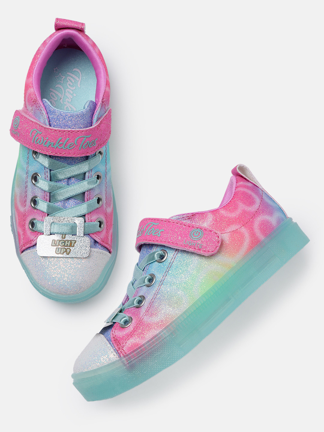Buy Skechers Girls Conversational Print Twinkle Sparks Ice Dreamsicle ...