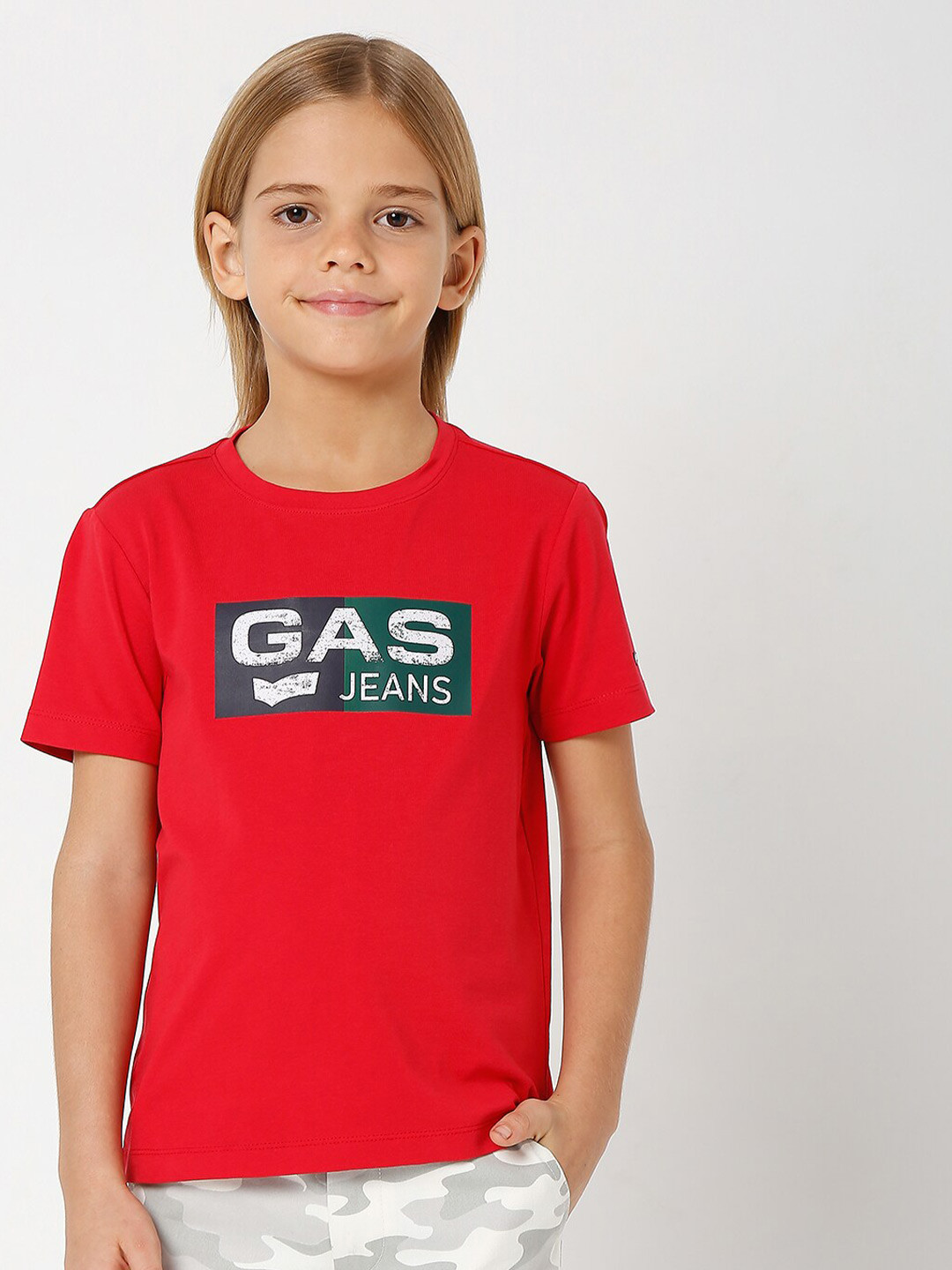 Buy GAS Boys Brand Logo Printed T Shirt - Tshirts for Boys 21386598 ...