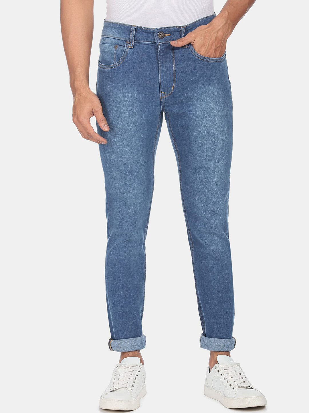 Buy AD By Arvind Men Skinny Fit Stretchable Jeans - Jeans for Men ...