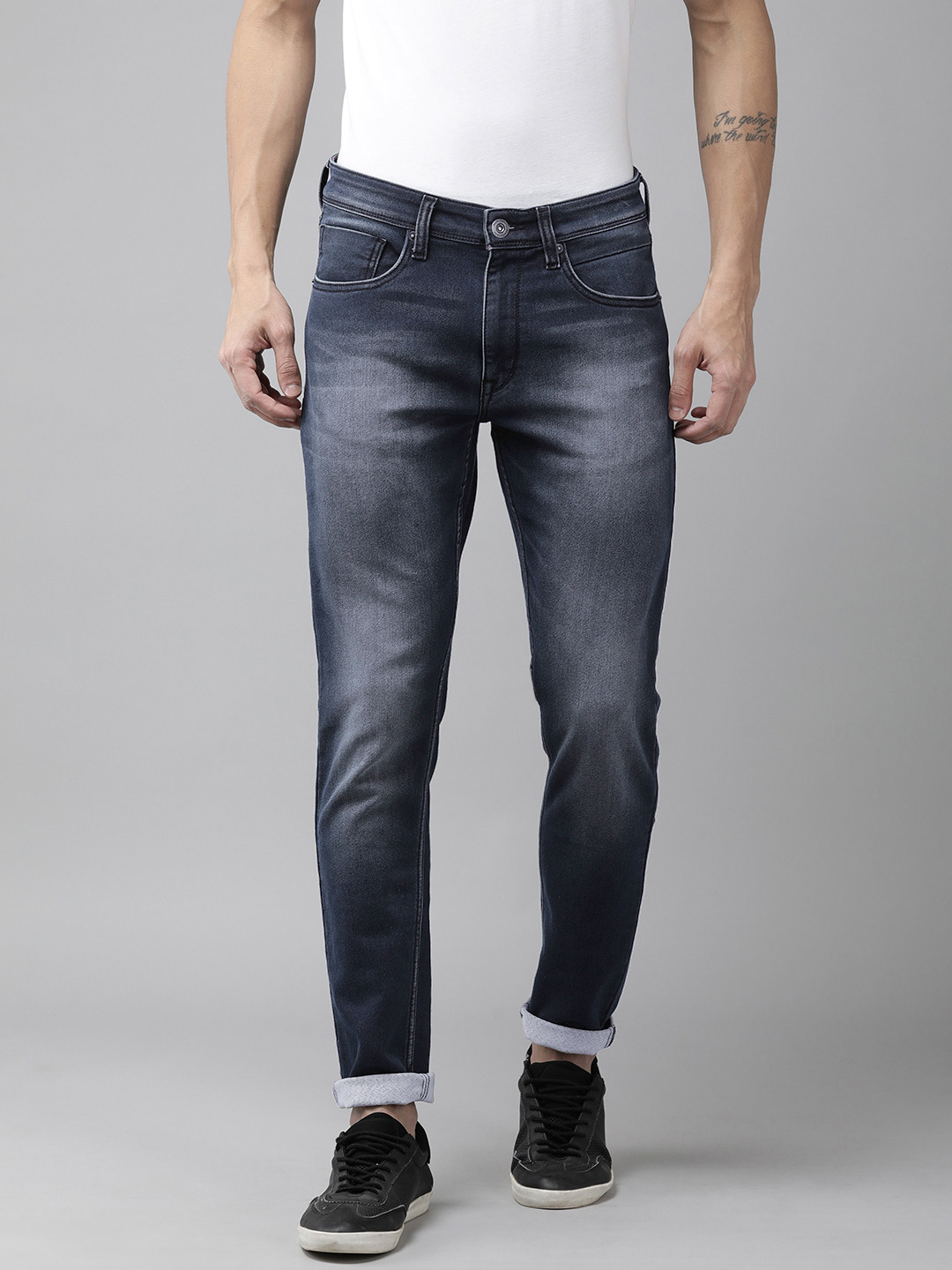 Buy BEAT LONDON By PEPE JEANS Men Skinny Fit Heavy Fade Stretchable ...