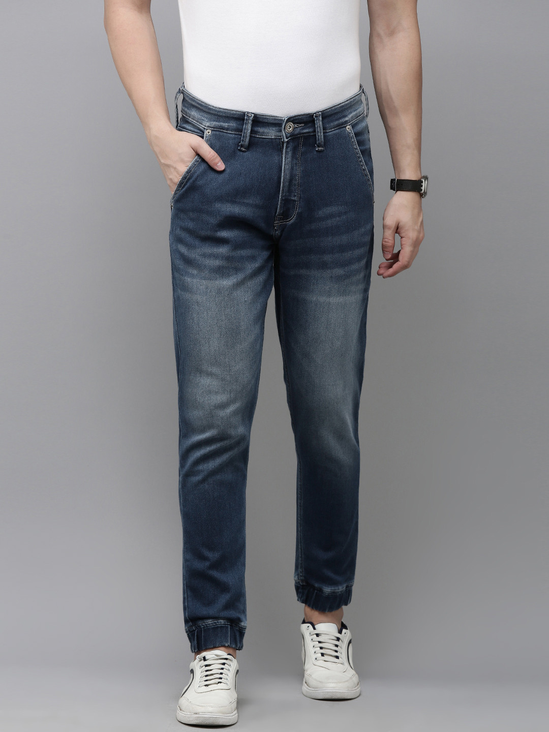 Buy BEAT LONDON By PEPE JEANS Men Mid Rise Heavy Fade Stretchable ...